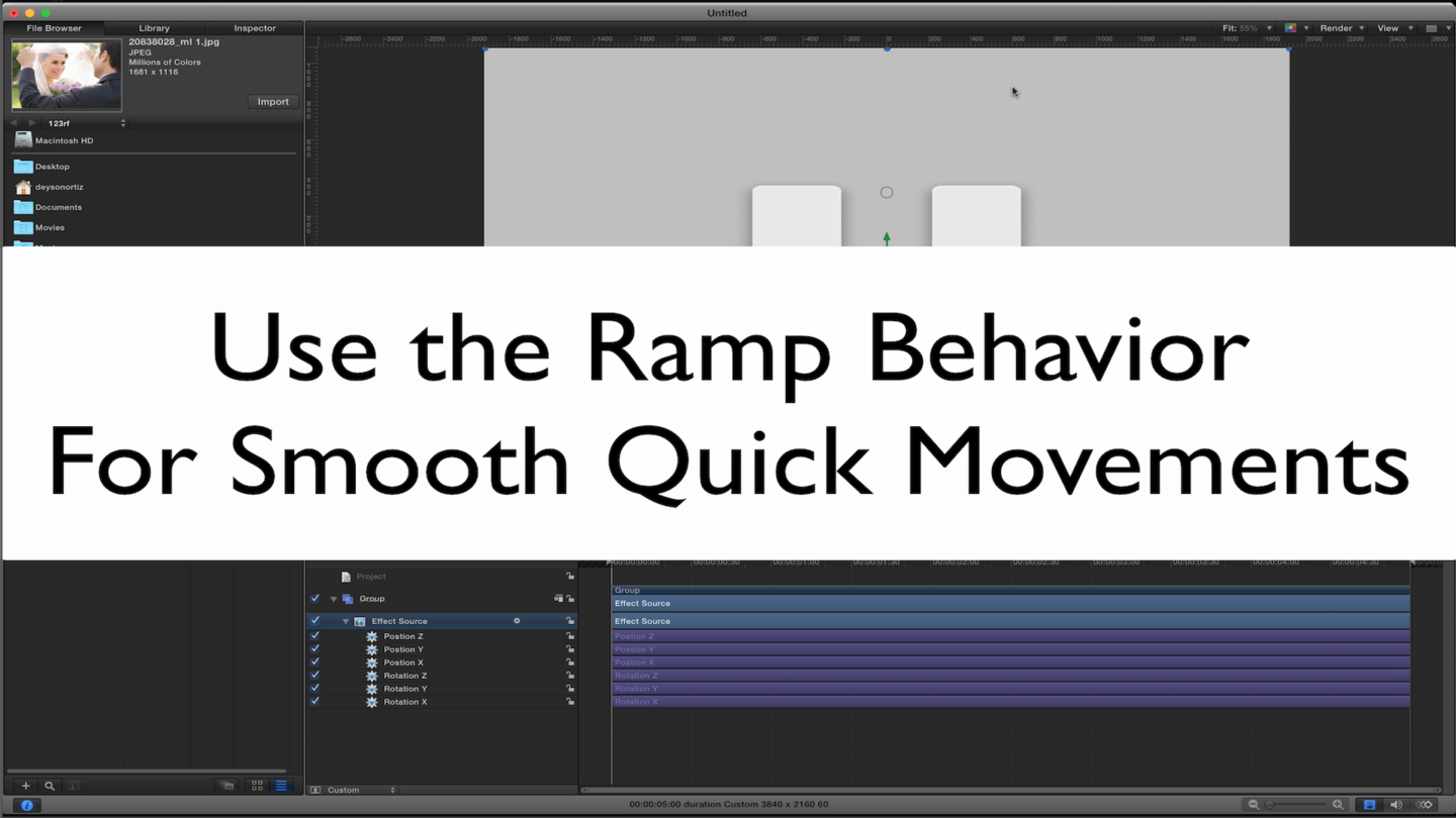 Use The Ramp Behavior To Create Quick Animations | Motion Master Templates
